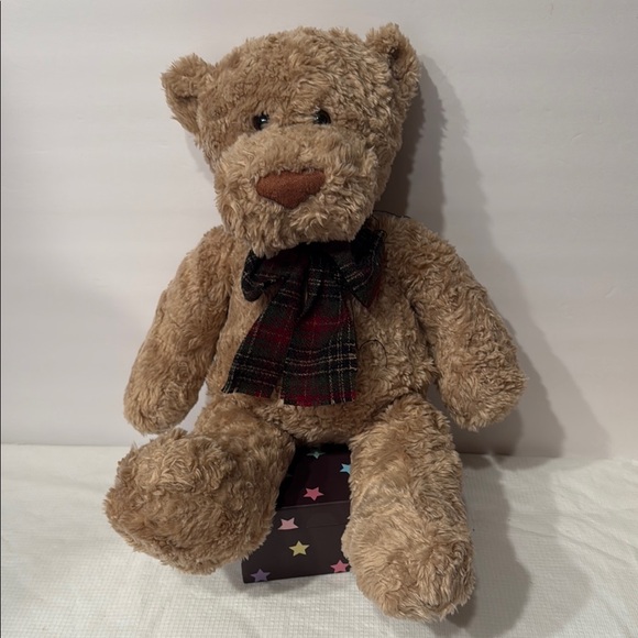 Gund | Toys | Gund Brown And Red Stuffed Animal Teddy Bear | Poshmark